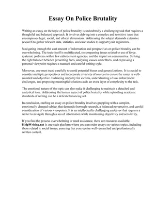 Essay On Police Brutality.pdf