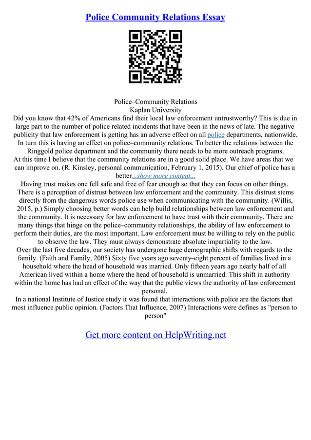 Essay On Policeman | PDF