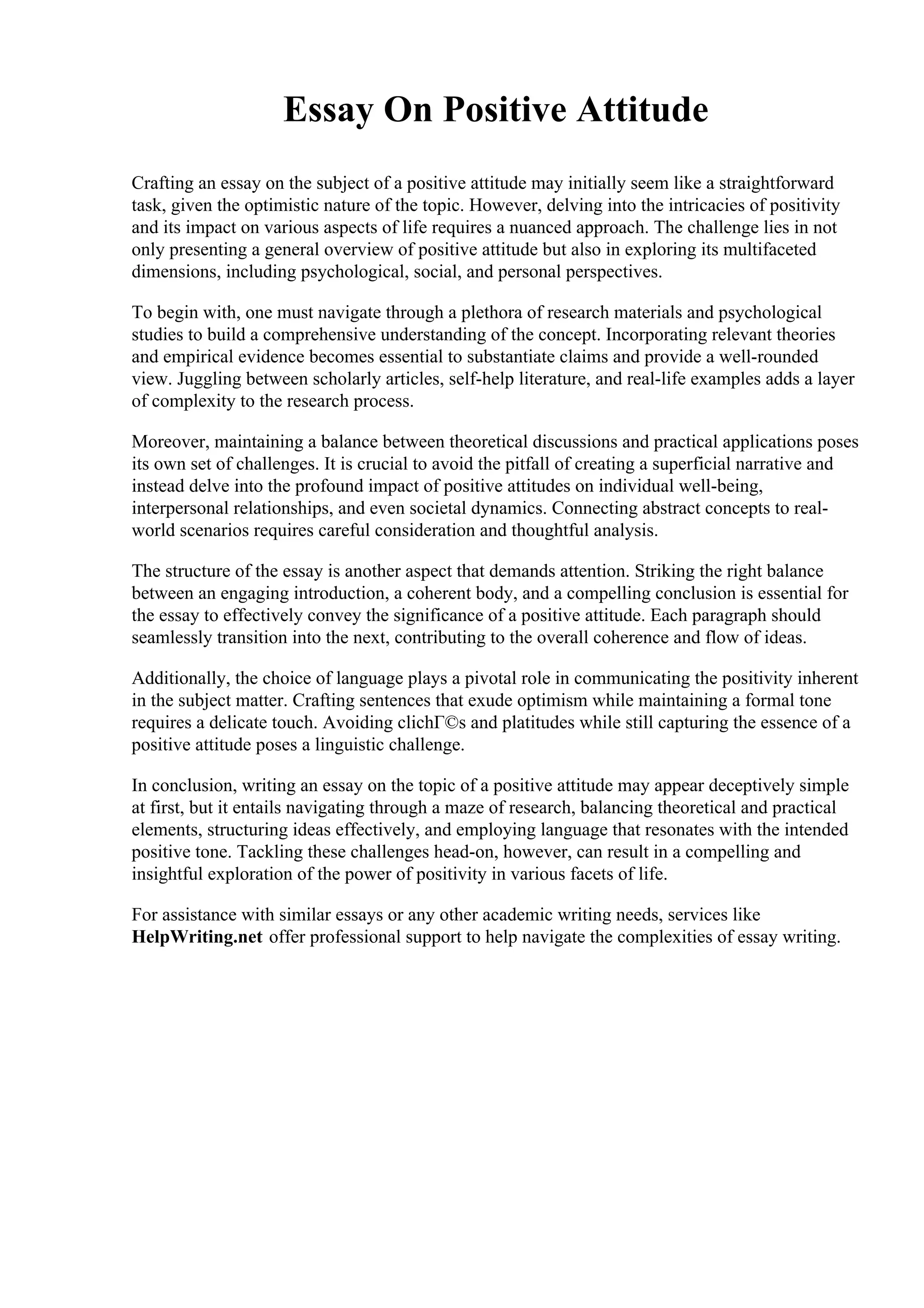 Essay On Positive Attitude.pdf