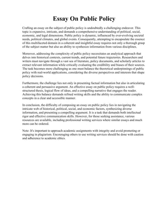 Essay On Public Policy.pdf