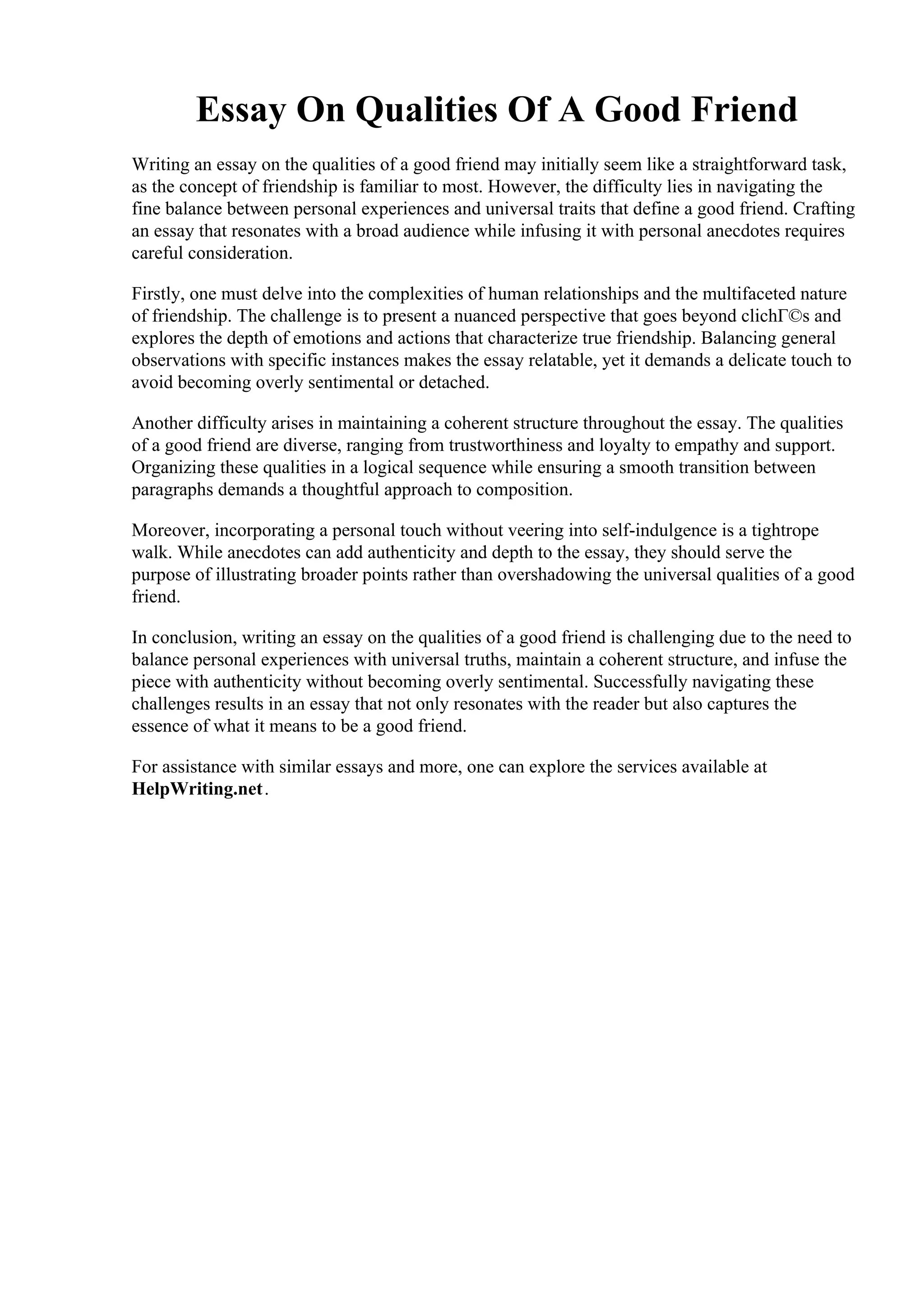 Essay On Qualities Of A Good Friend.pdf