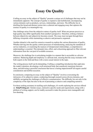 Essay On Quality.pdf