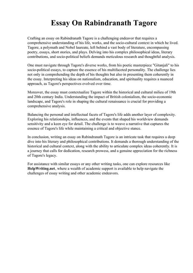 Essay On Rabindranath Tagore.pdf