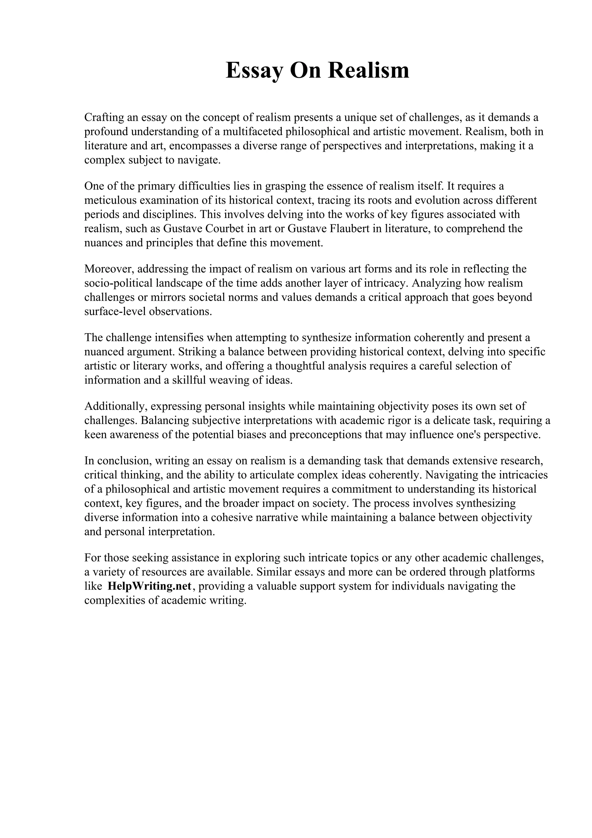 Essay On Realism.pdf