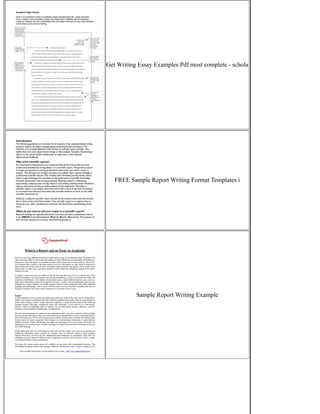 Essay On Report Writing | PDF