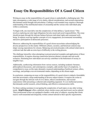 Essay On Responsibilities Of A Good Citizen.pdf