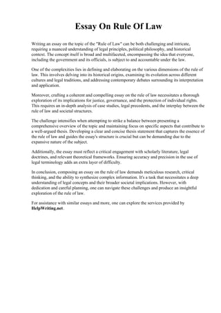 Essay On Rule Of Law.pdf