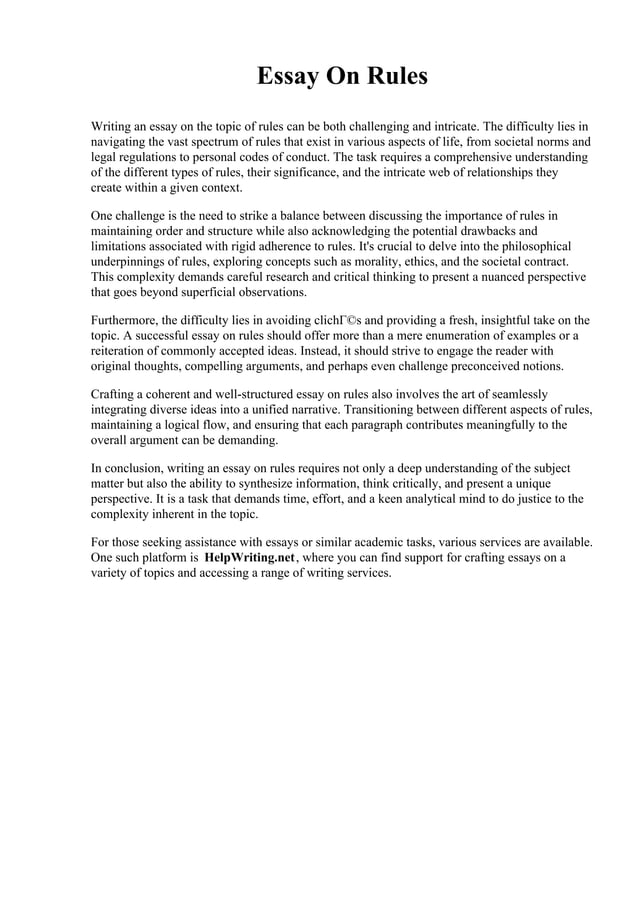 Essay On Rules.pdf