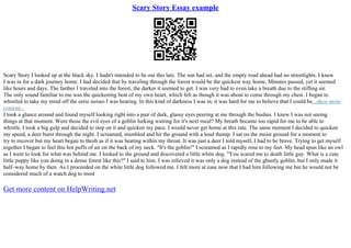 Essay On Scary Night | PDF
