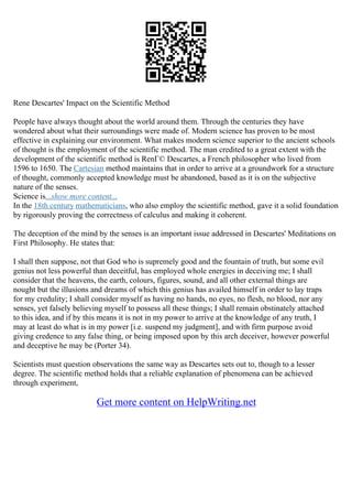 Essay On Scientific Method | PDF | Physics | Science