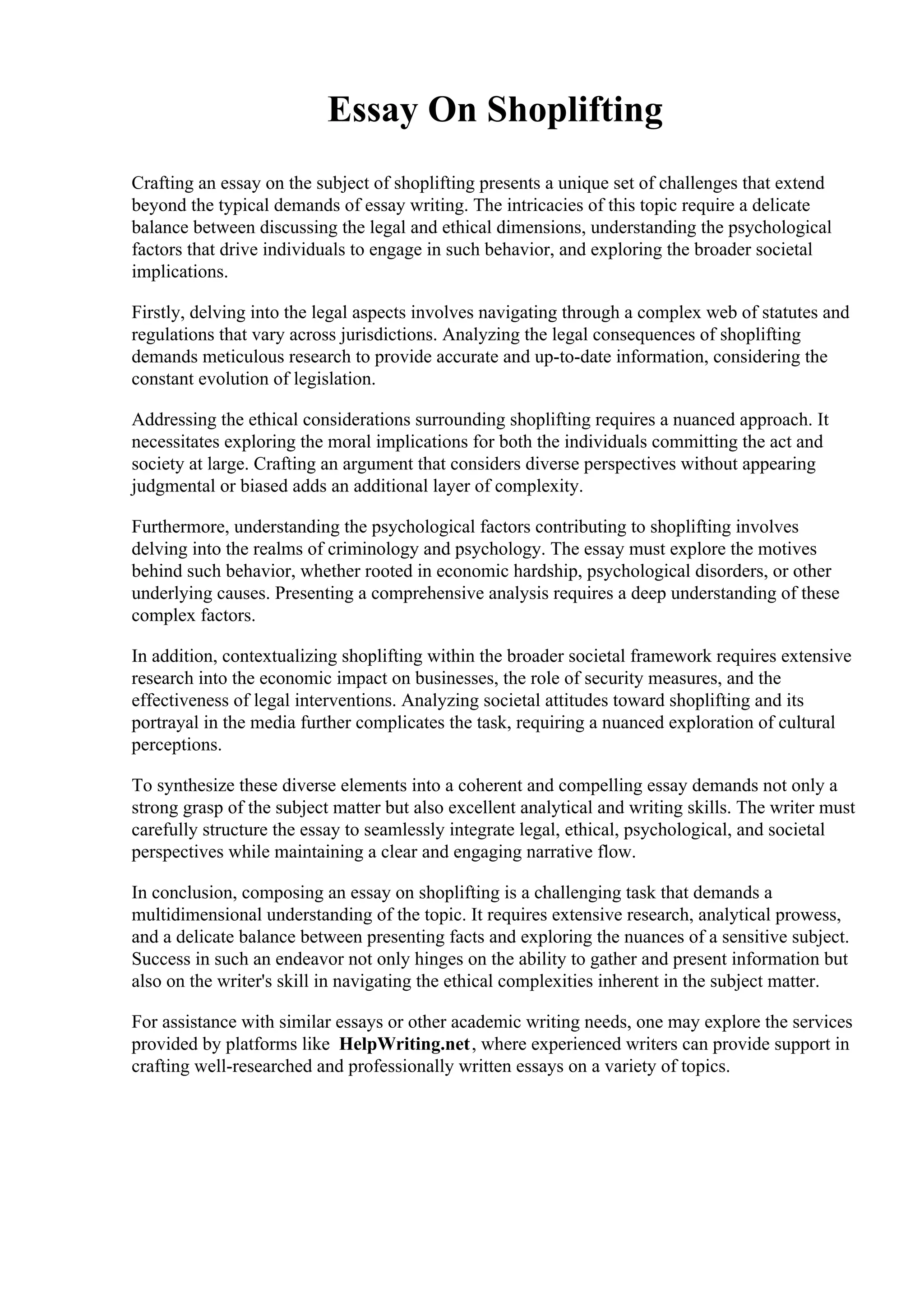 Essay On Shoplifting.pdf