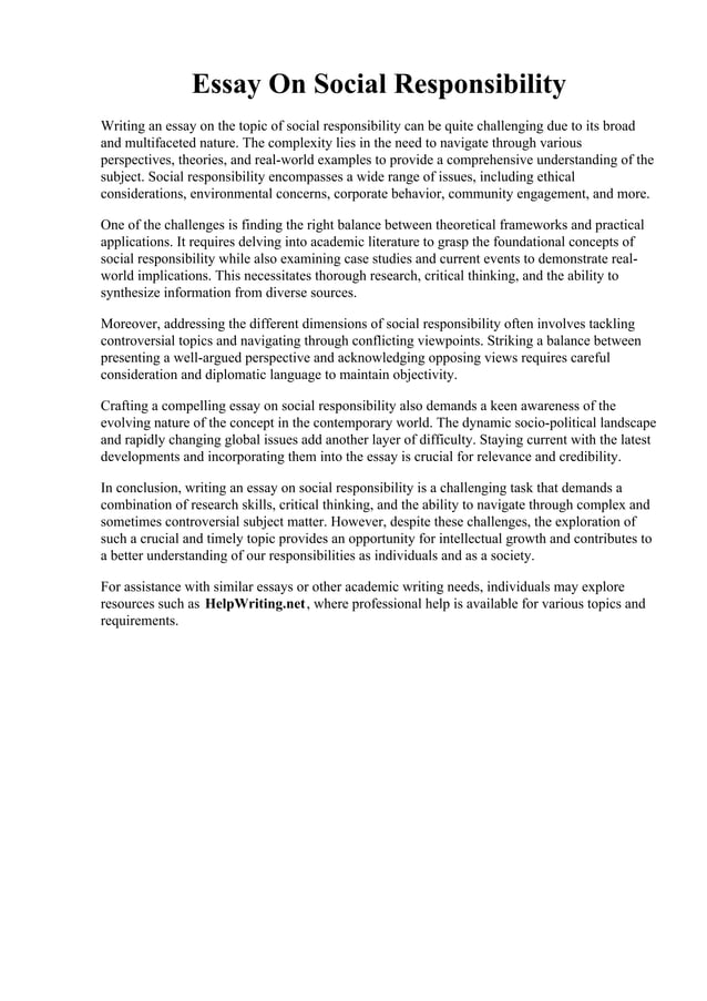 Essay On Social Responsibility.pdf