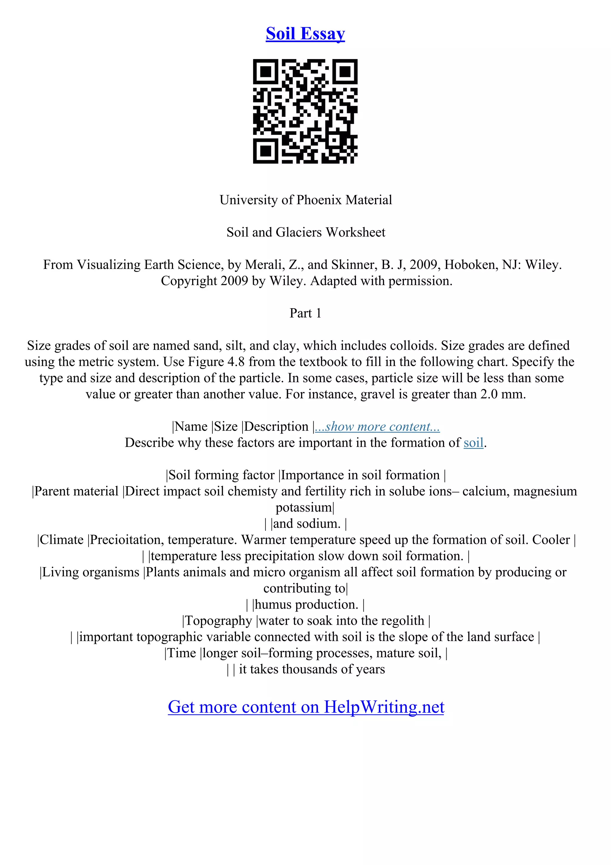 Essay On Soil Conservation | PDF