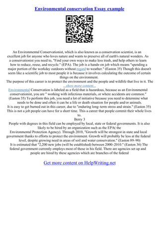 Essay On Soil Conservation | PDF