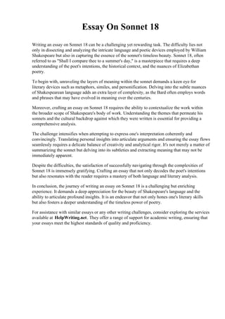 Essay On Sonnet 18.pdf