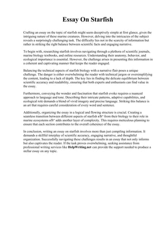Essay On Starfish.pdf