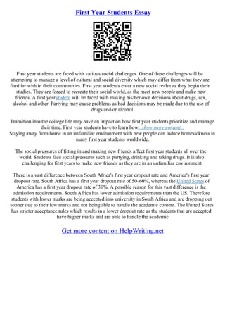 Essay On Students | PDF | Educational Assessment | Education