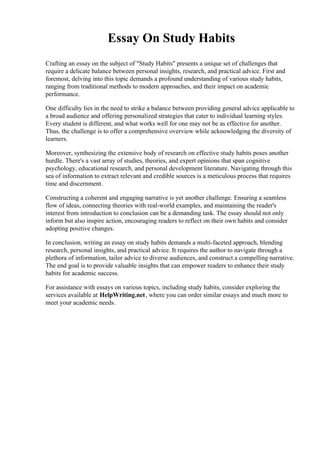 Essay On Study Habits.pdf