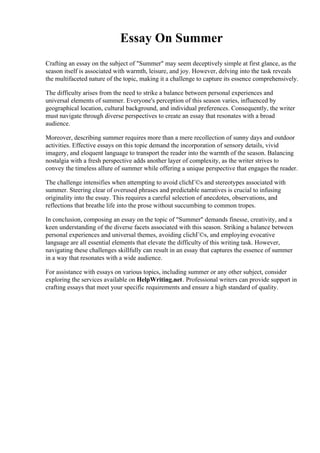 Essay On Summer.pdf