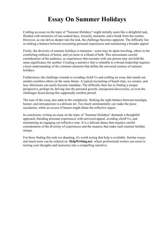 Essay On Summer Holidays.pdf