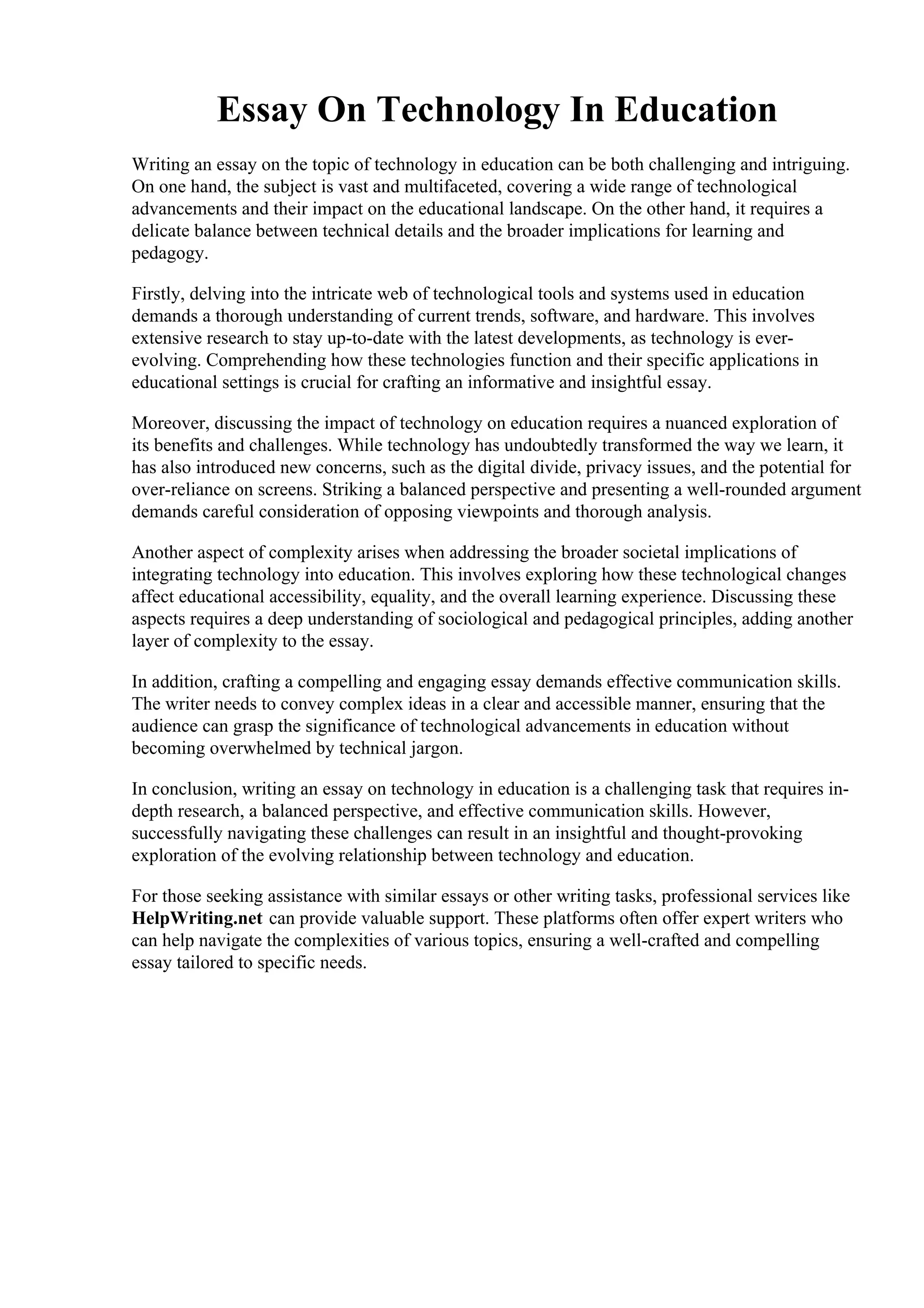 Essay On Technology In Education.pdf