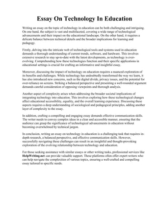 Essay On Technology In Education.pdf