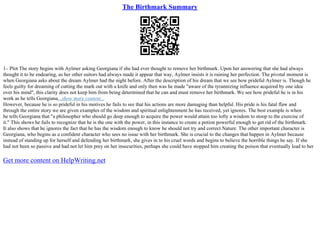 Essay On The Birthmark | PDF