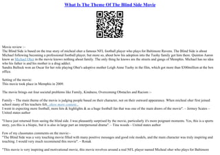 Essay On The Blind Side | PPT