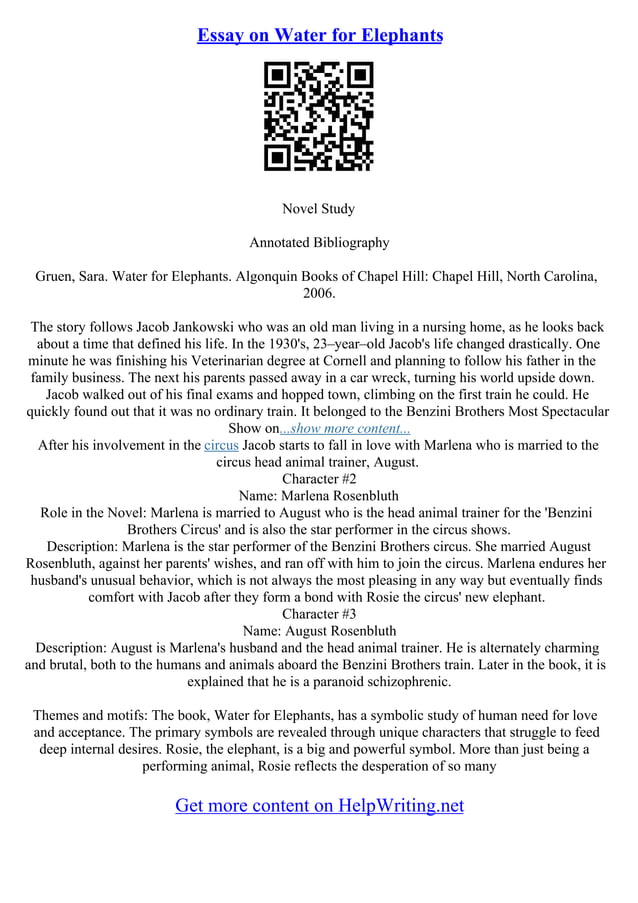 Essay On The Elephant | PDF | Large Animals | Pets