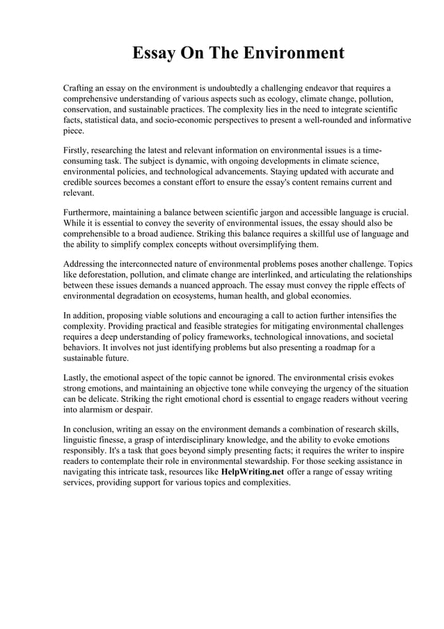 Essay On The Environment.pdf