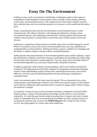 Essay On The Environment.pdf