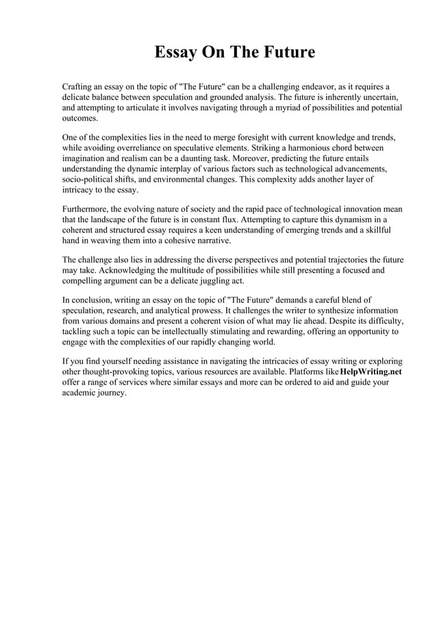 Essay On The Future.pdf