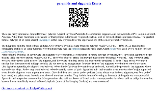 Essay On The Great Pyramid Of Giza | PPT