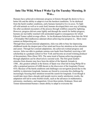 Essay On The Hobbit | PDF