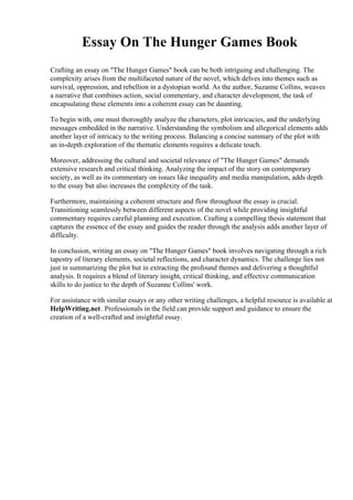 Essay On The Hunger Games Book.pdf