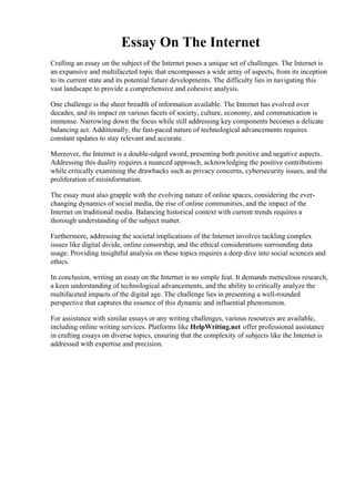 Essay On The Internet.pdf