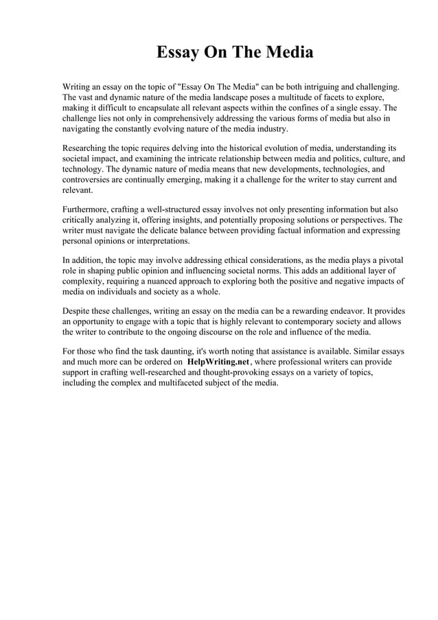 Essay On The Media.pdf