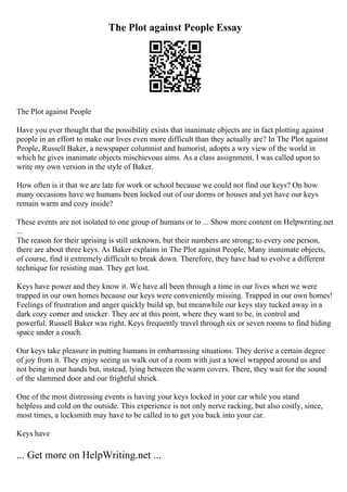 Essay On The Most Beautiful Place I Have Visited | PDF | Homework and ...