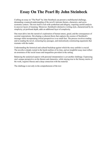 Essay On The Pearl By John Steinbeck.pdf