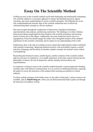 Essay On The Scientific Method.pdf