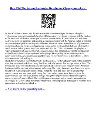 Essay On The Second Industrial Revolution | PDF