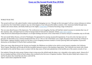 Essay On The Second World War (WWII) | PPT