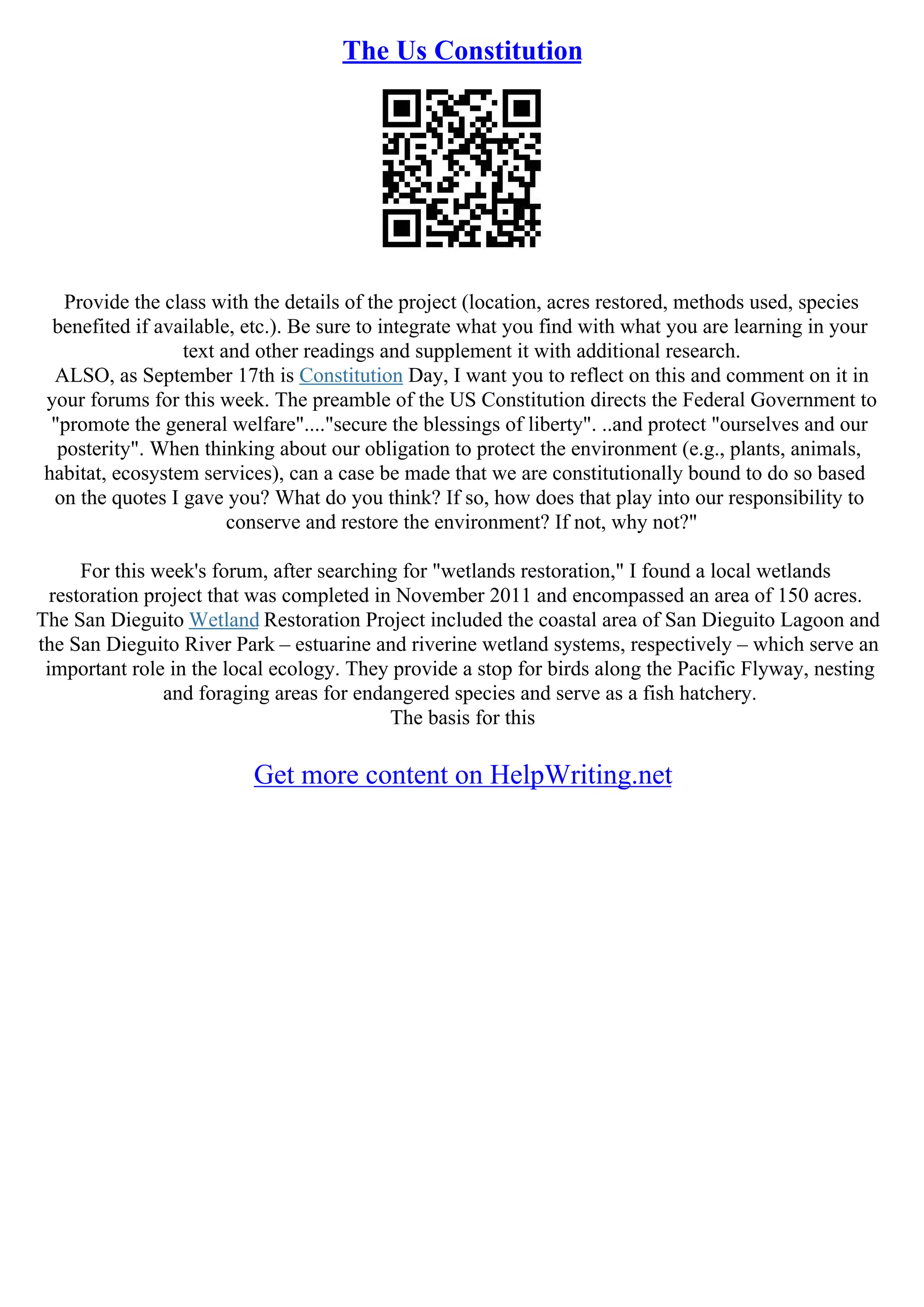 Essay On The Us Constitution | PDF