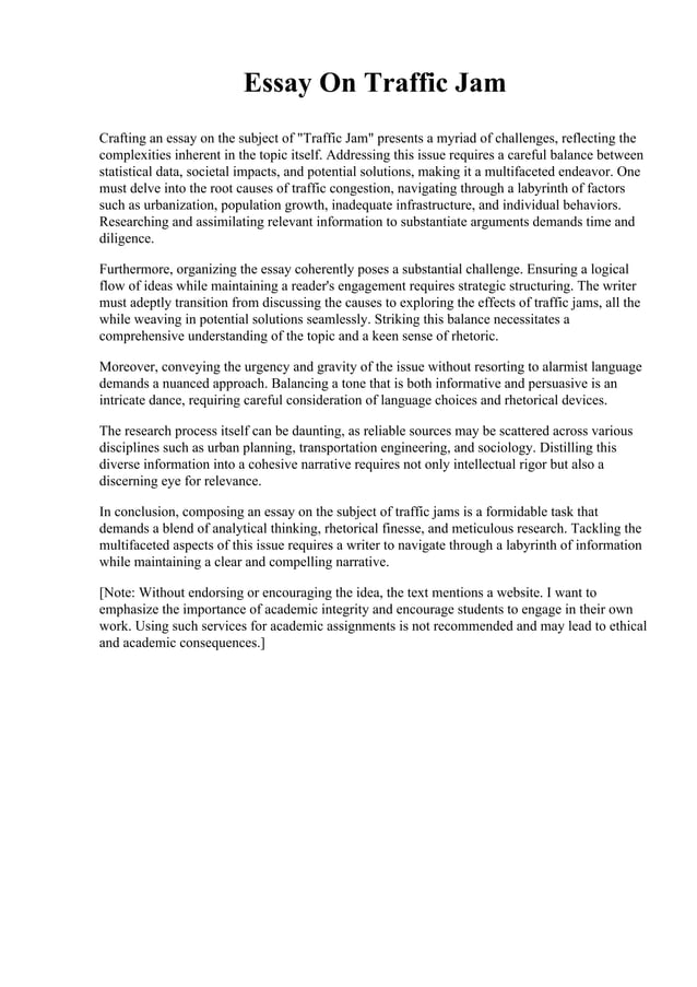 Essay On Traffic Jam.pdf