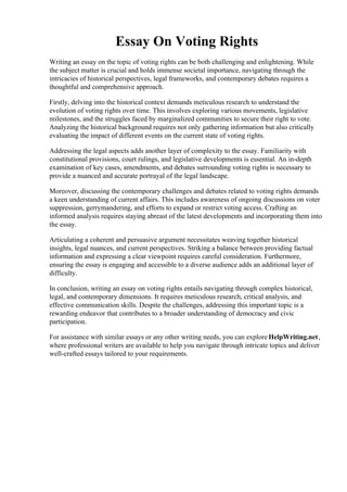 Essay On Voting Rights.pdf