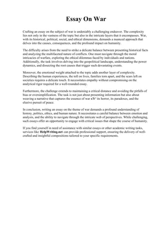 Essay On War.pdf