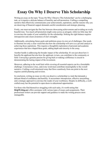 Essay On Why I Deserve This Scholarship.pdf