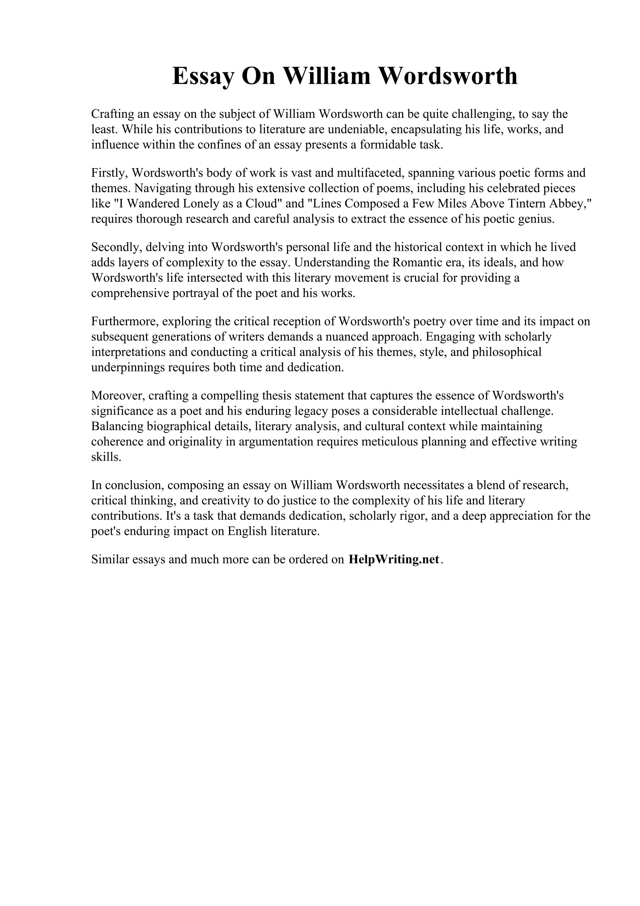 Essay On William Wordsworth.pdf