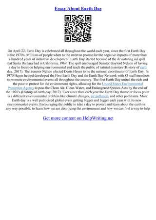 Essay On World Environment Day | PDF