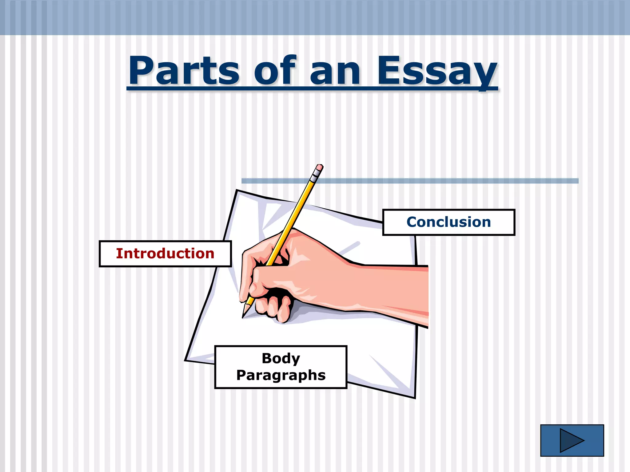 Parts of an Essay | PPTX